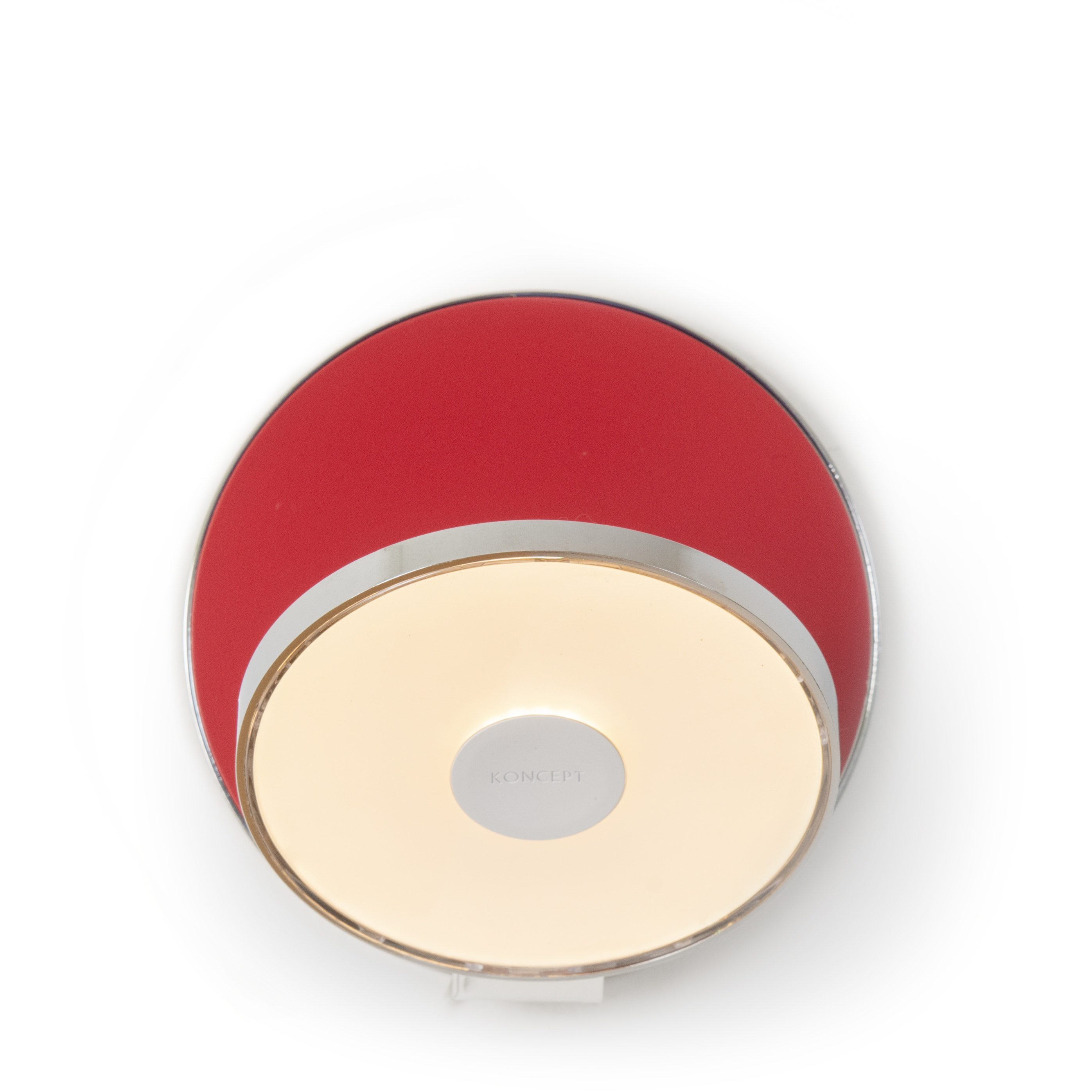 Koncept GRW-S-CRM-MRD-HW Gravy LED 4 inch Chrome with Matte Red Wall Sconce Wall Light, Hardwire